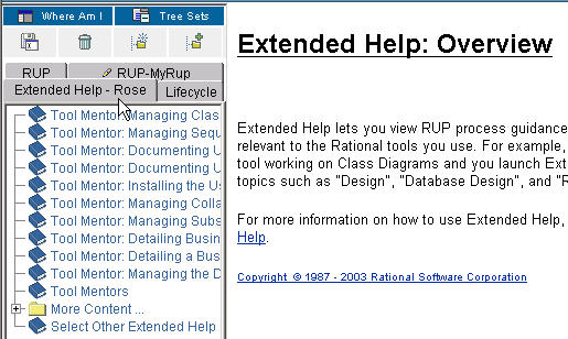 Working with Extended Help